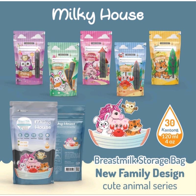 Jual 15 Pcs Kantong ASI Milky House 120 ml | Shopee Indonesia