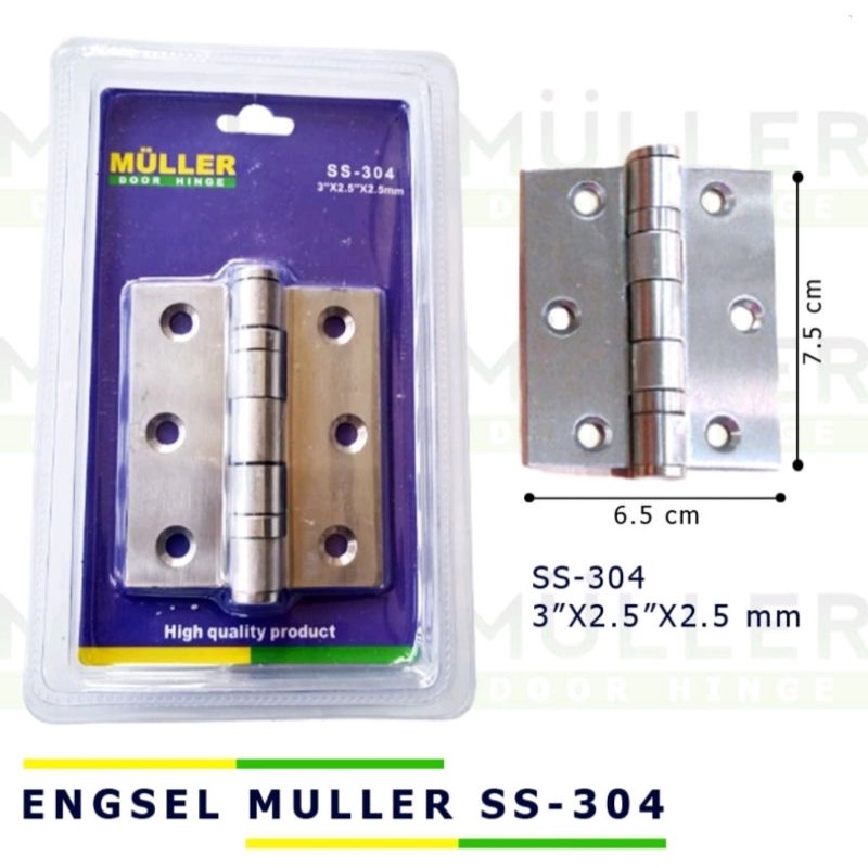 Jual Engsel pintu muller SS 304 3 inch 4 inch 5 inch engsel pintu kamar ...