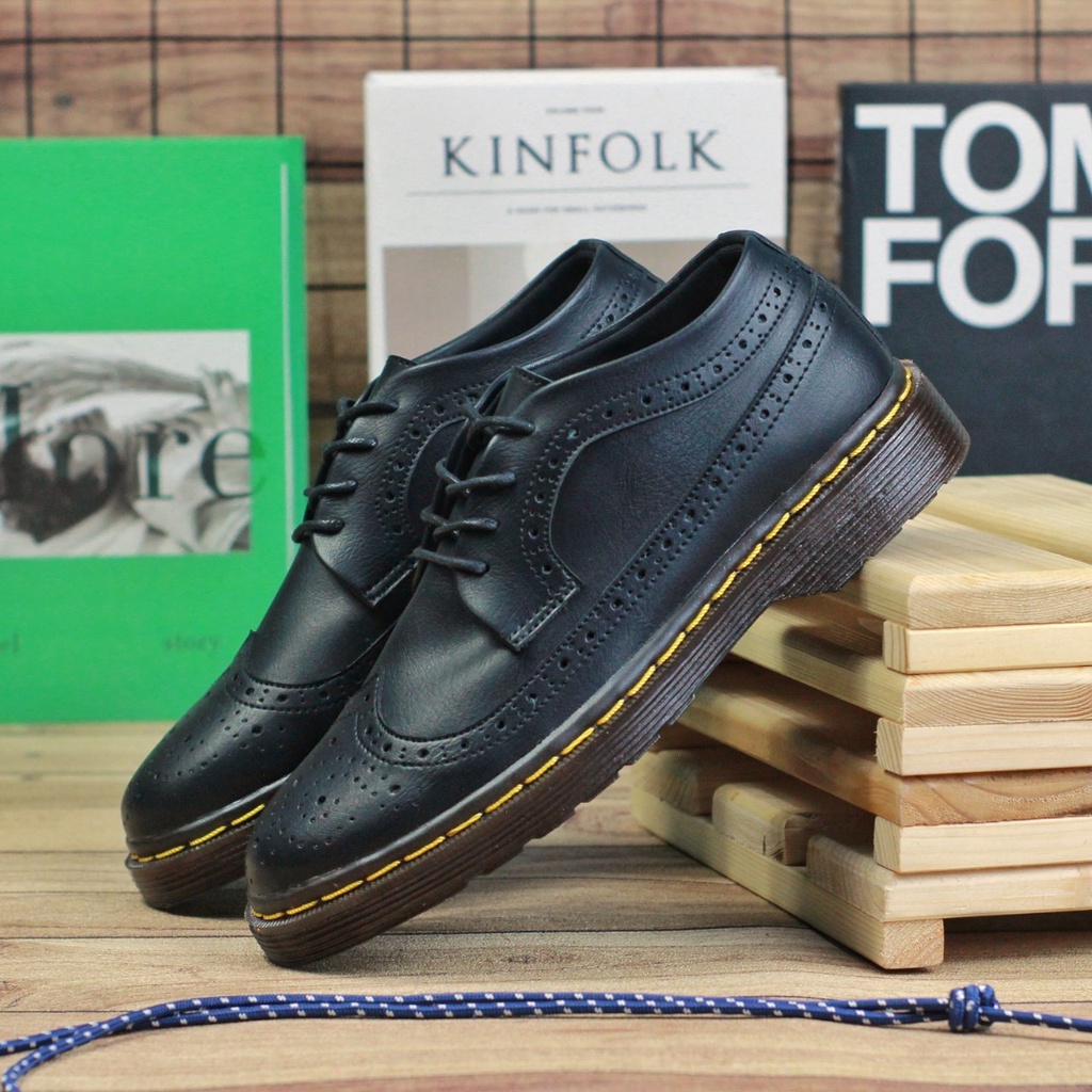 Jual fusion - Sepatu Formal Pantofel Docmart Low Boots Kerja Pria ...