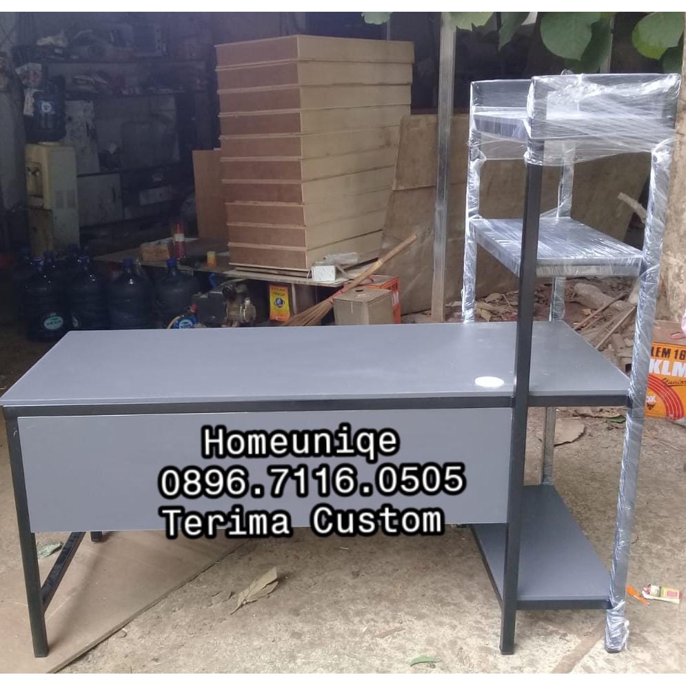 Jual Meja Rak Meja Tutup Depan Meja Custom Meja Rak Kasir Warung ...
