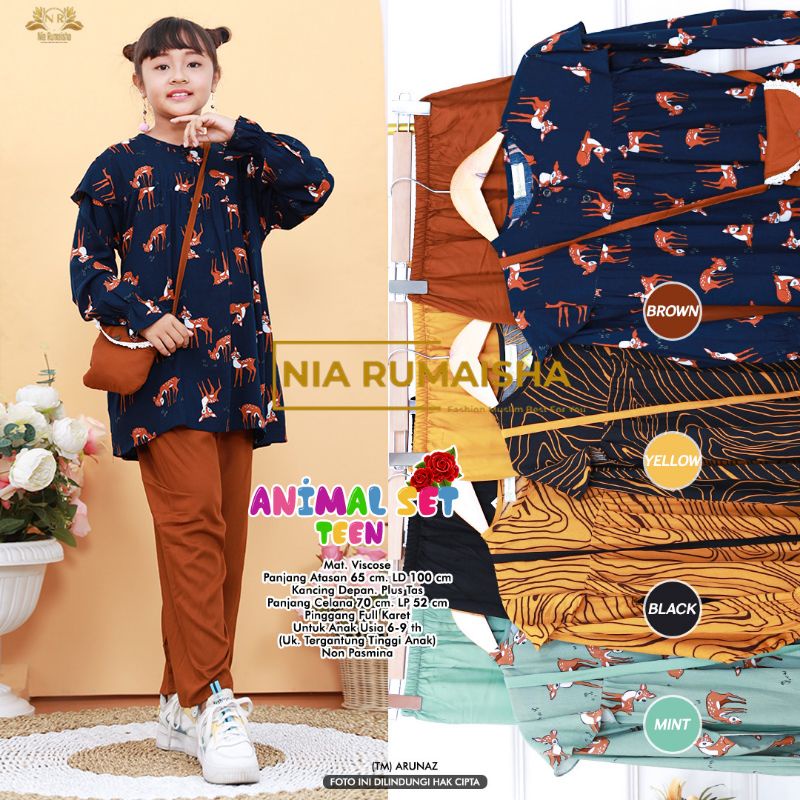 Jual ONE SET KIDS BY NIA RUMAISHA | Mitaya Set - Animal Set - Amora Set ...