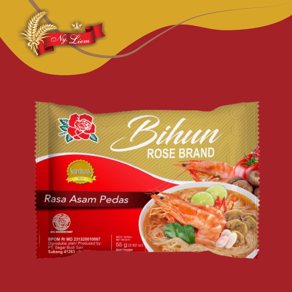 Jual ROSE BRAND Bihun Instant Asam Pedas 55 gram | Shopee Indonesia