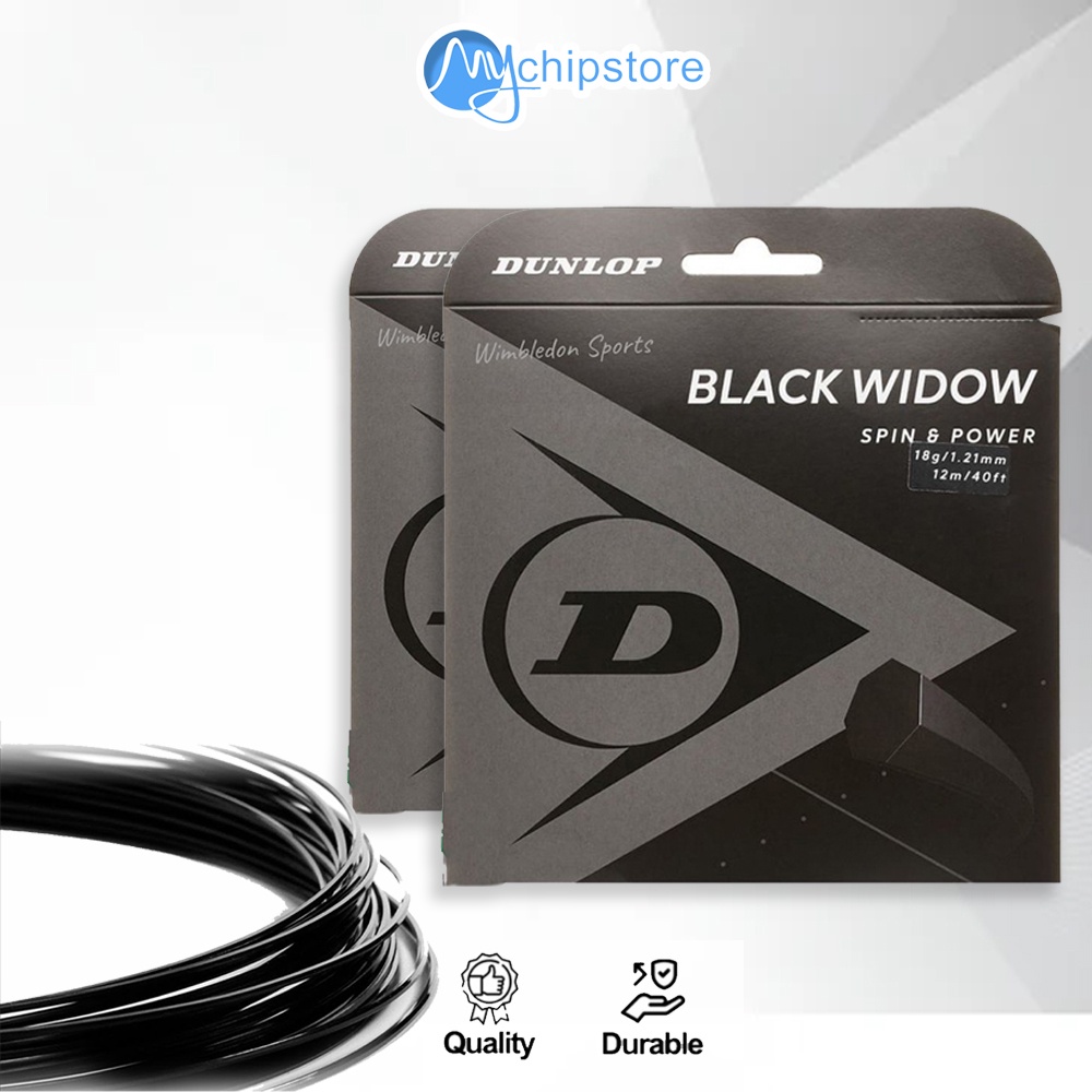 Jual Senar Raket Tenis Lapangan Berkualitas Original DUNLOP BLACK WIDOW ...