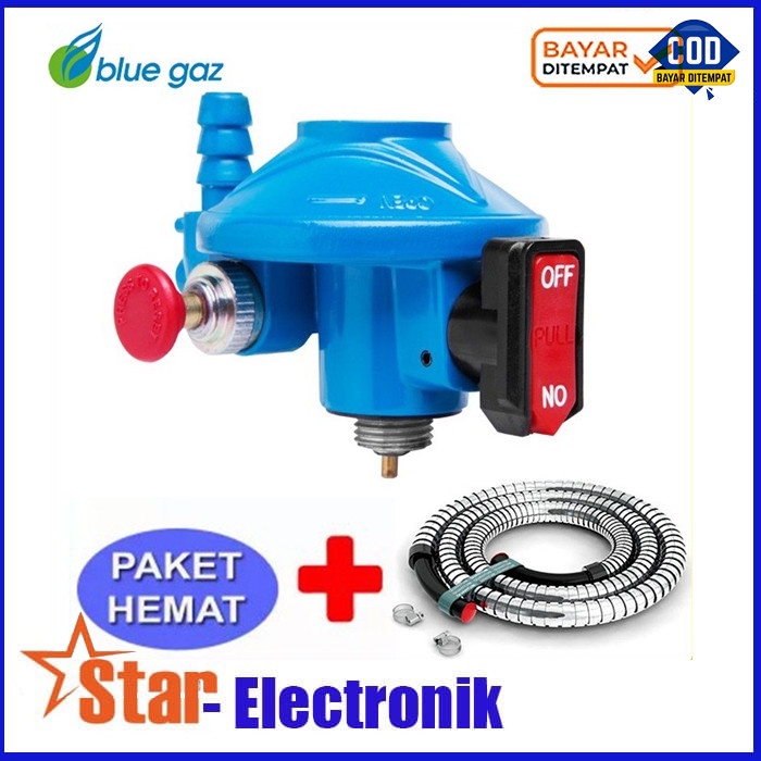 Jual Regulator Regulator Gas Bluegaz Original Bluegas Blue Gaz+Selang ...