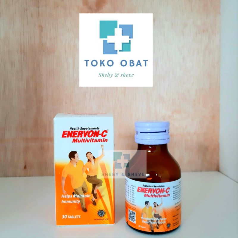 Jual Enervon-C multivitamin botol isi 30 tablet | Shopee Indonesia
