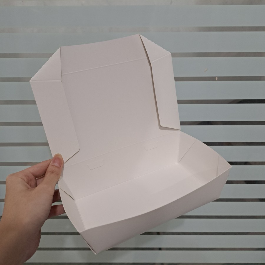 Jual LUNCH BOX PUTIH MEDIUM BCA - PAPER BOX M - TAKE AWAY - 100 PCS ...