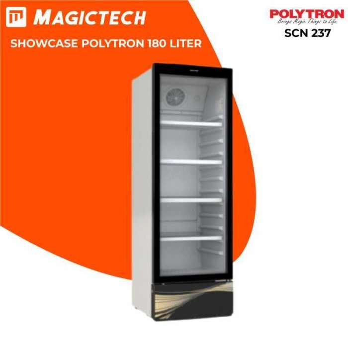 Jual SHOWCASE POLYTRON SCN-237 4 RAK (285L) DISPLAY COOLER | Shopee ...