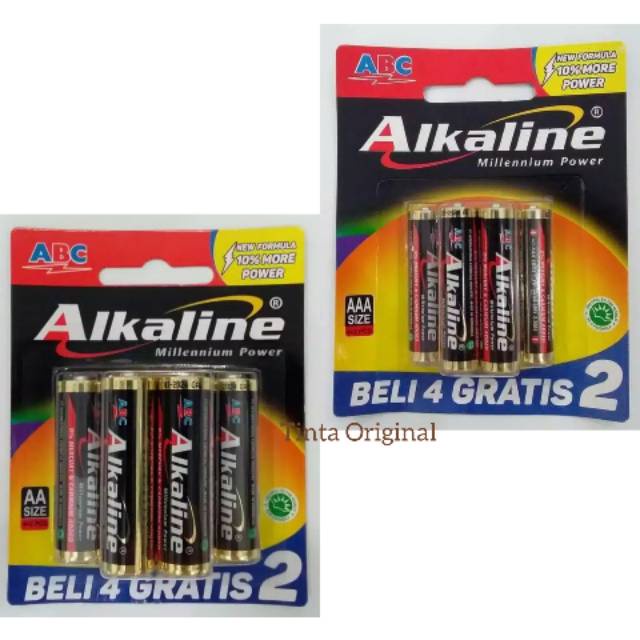 Jual Baterai/Battery/Batere/Batre Alkaline AA/AAA isi 6 pcs - NJ ...
