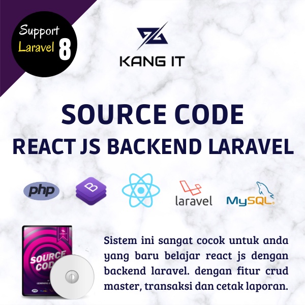Jual Source Code Sistem Informasi React Js Backend Framework Laravel 8 Aplikasi Berbasis Website