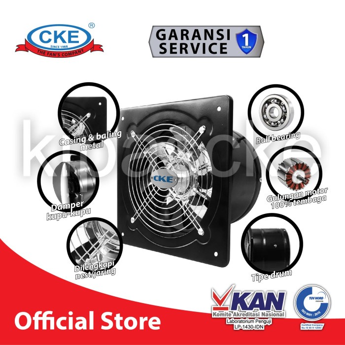 Jual Infan Exhaust Fan Dinding 8 Inch Booster Fan Wall Duct Kipas ...