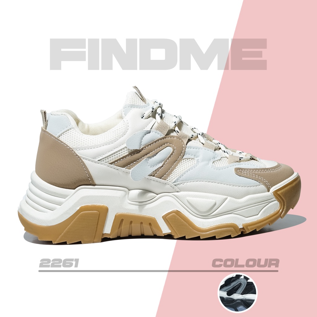 Jual FINDME Sepatu Sneakers Wanita Model Unik Sole Tinggi Paling ...