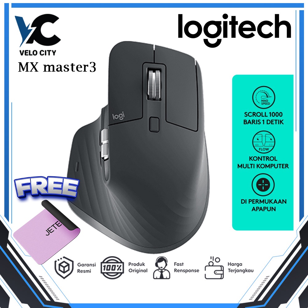 Jual Logitech Mx Master 3 Wireless Mouse Garansi Resmi 1 Tahun