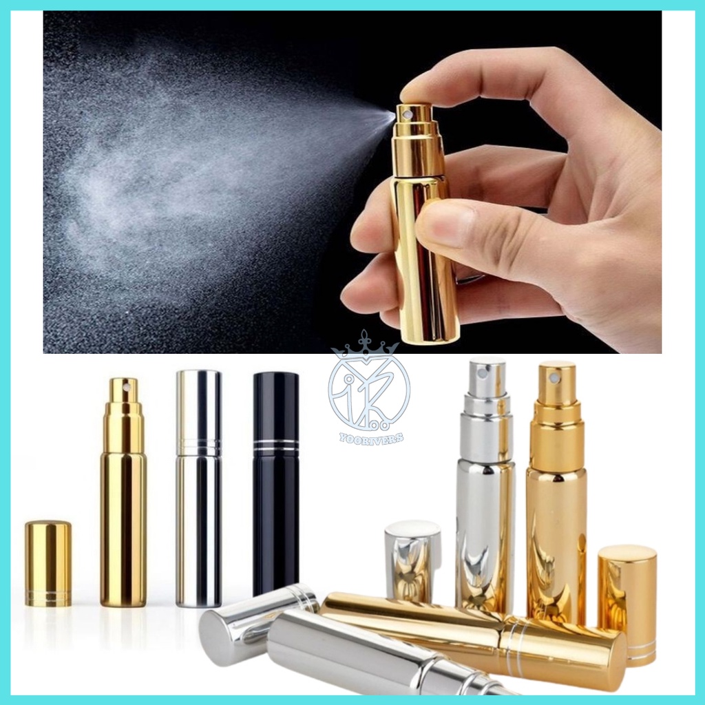 Jual Botol Spray Mini Parfum Refill botol spray 10ml parfum metalic ...