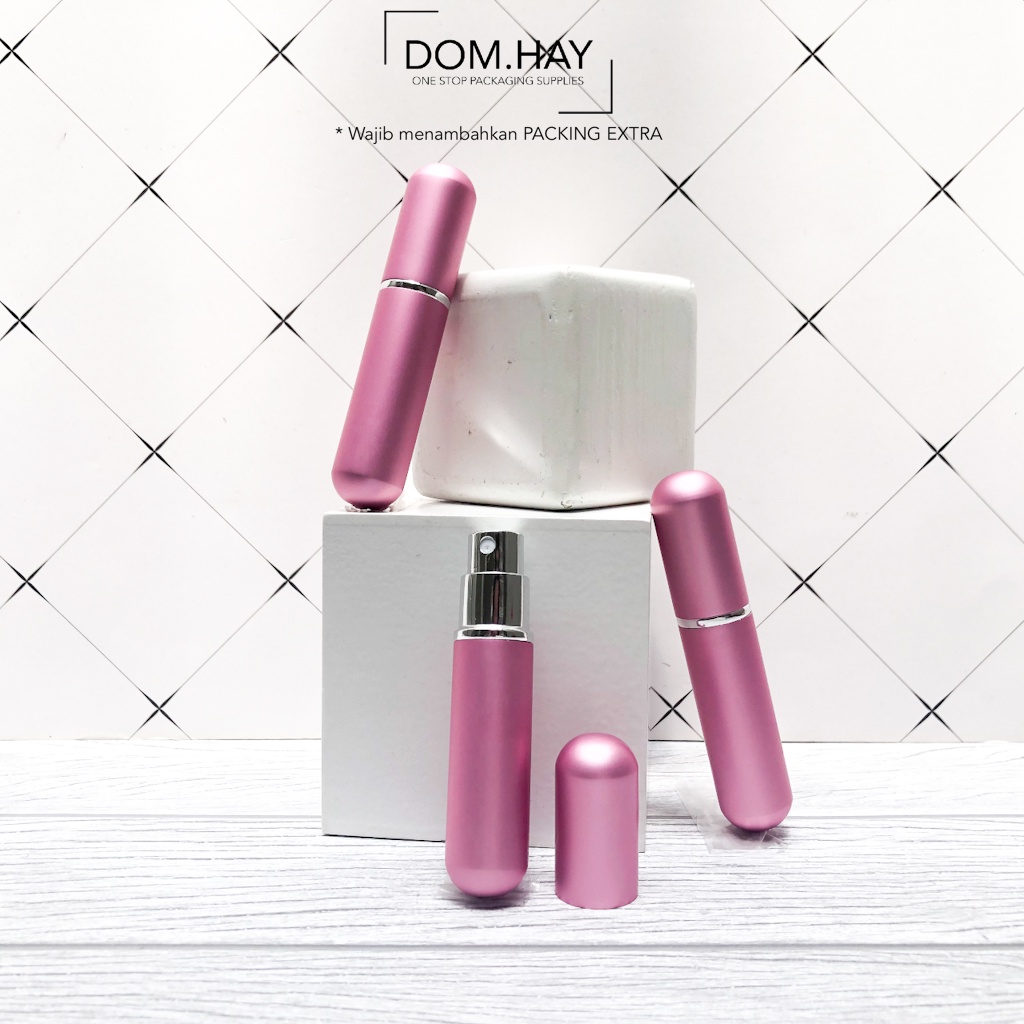 Jual 5ml Botol Parfum Kosong Capsule Metalik Travel Pack Refill Bottle ...