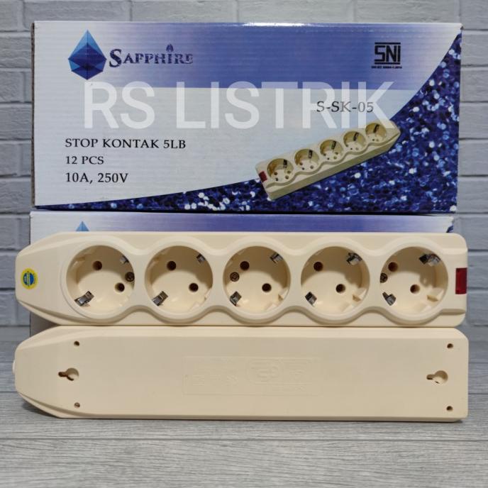 Jual SAPPHIRE TERMINAL STOP KONTAK 5 LUBANG LAMPU SNI BAGUS KUNINGAN | Shopee Indonesia