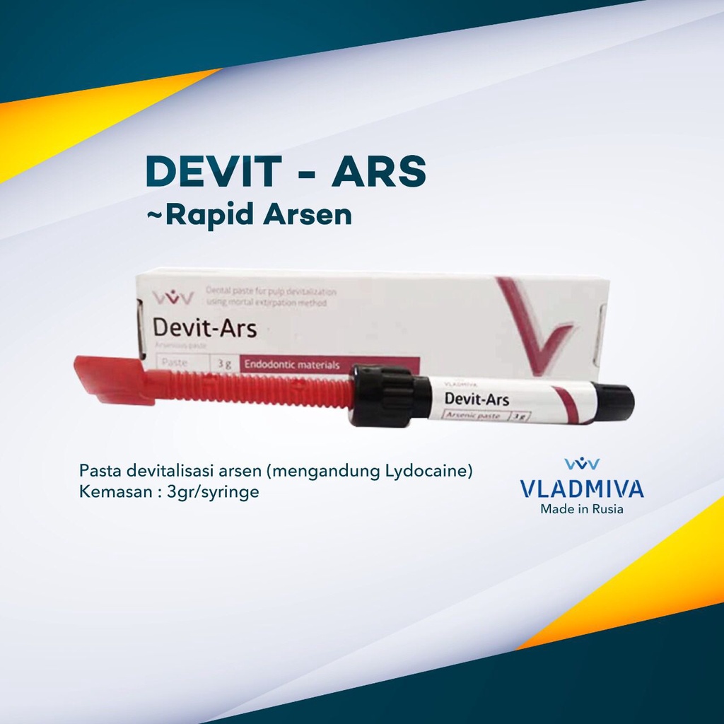Jual DENTAL DEVIT ARS / DEVIT ARSEN / DEVITALISASI / VLADMIVA / PASTA DEVITALISASI PASTA ...