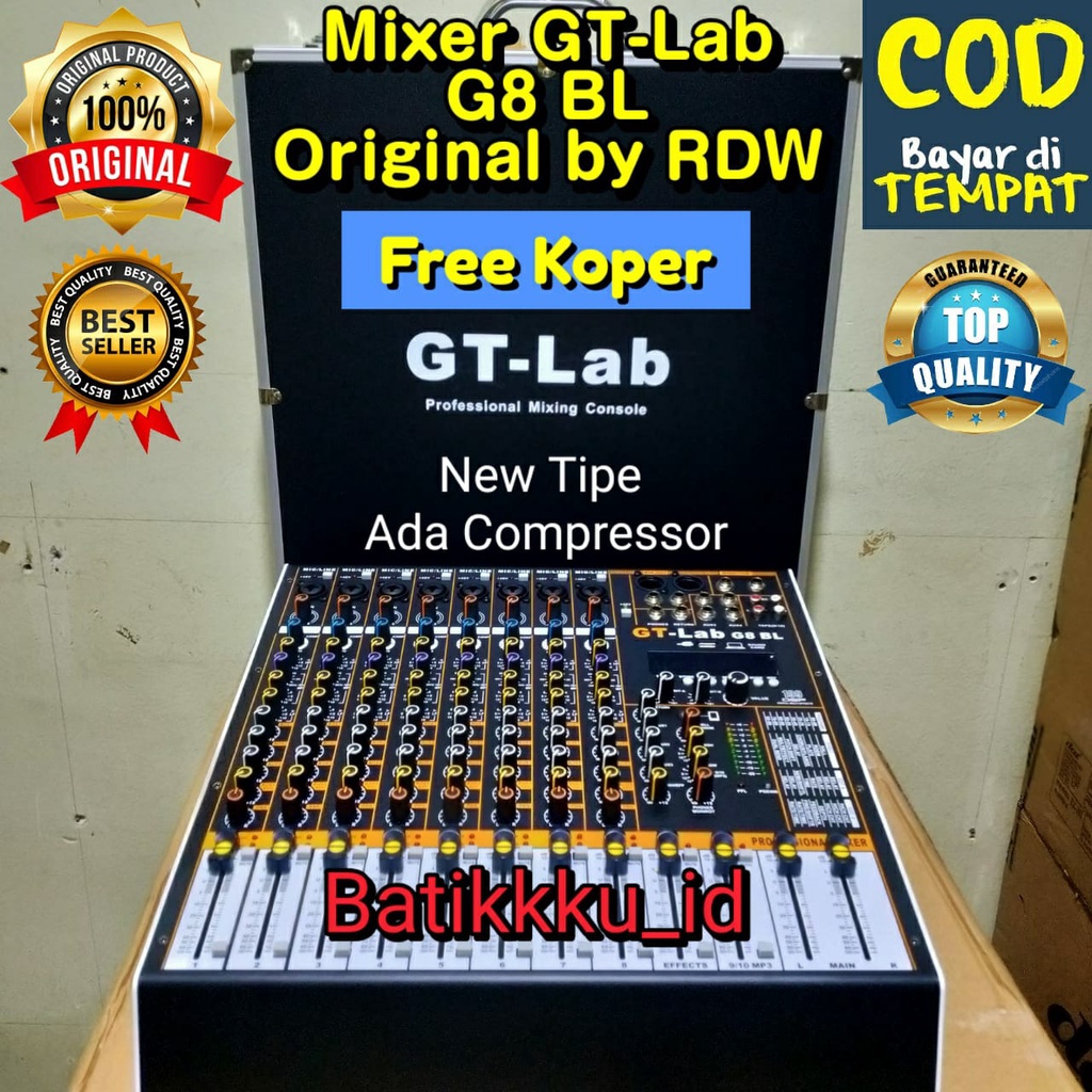 Jual MIXER AUDIO GT-LAB G8BL/GTLAB G8 BL 8CH ORIGINAL BY RDW BISA ...