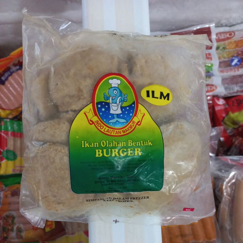 Jual ILM Burger Ikan Olahan Pempek Kulit 500g | Shopee Indonesia