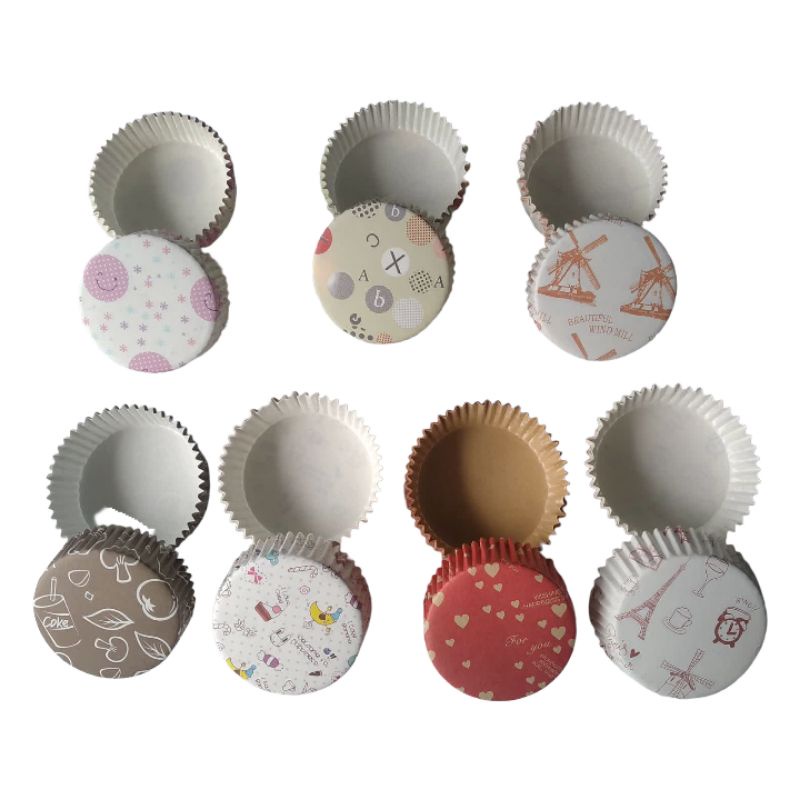 Jual cup roti kecil bulat 7 cm tinggi 2,5cm 200 pcs | Shopee Indonesia