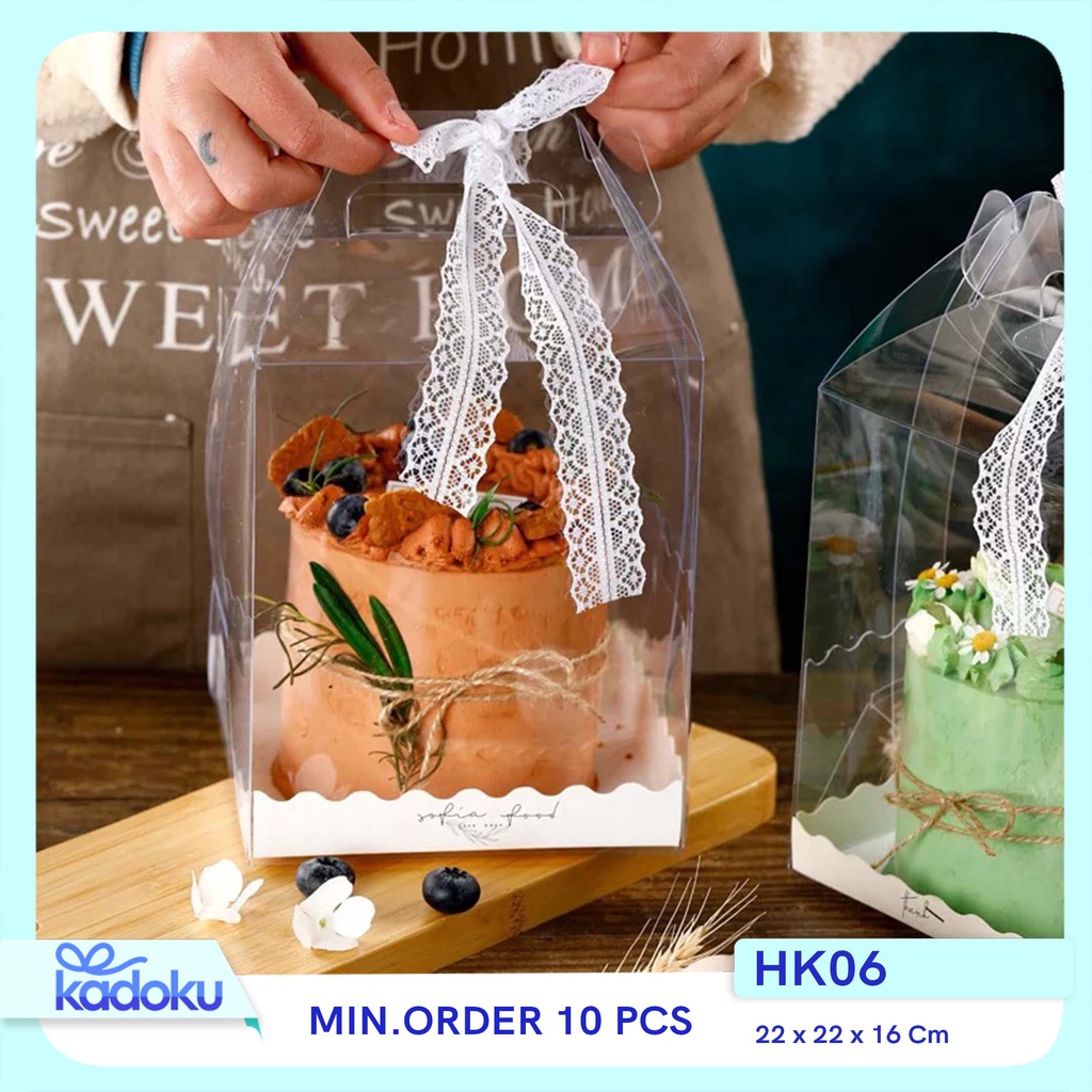 Jual Gable Box Transparan / Gable Mika / Gable Cake / Gable Tart ...