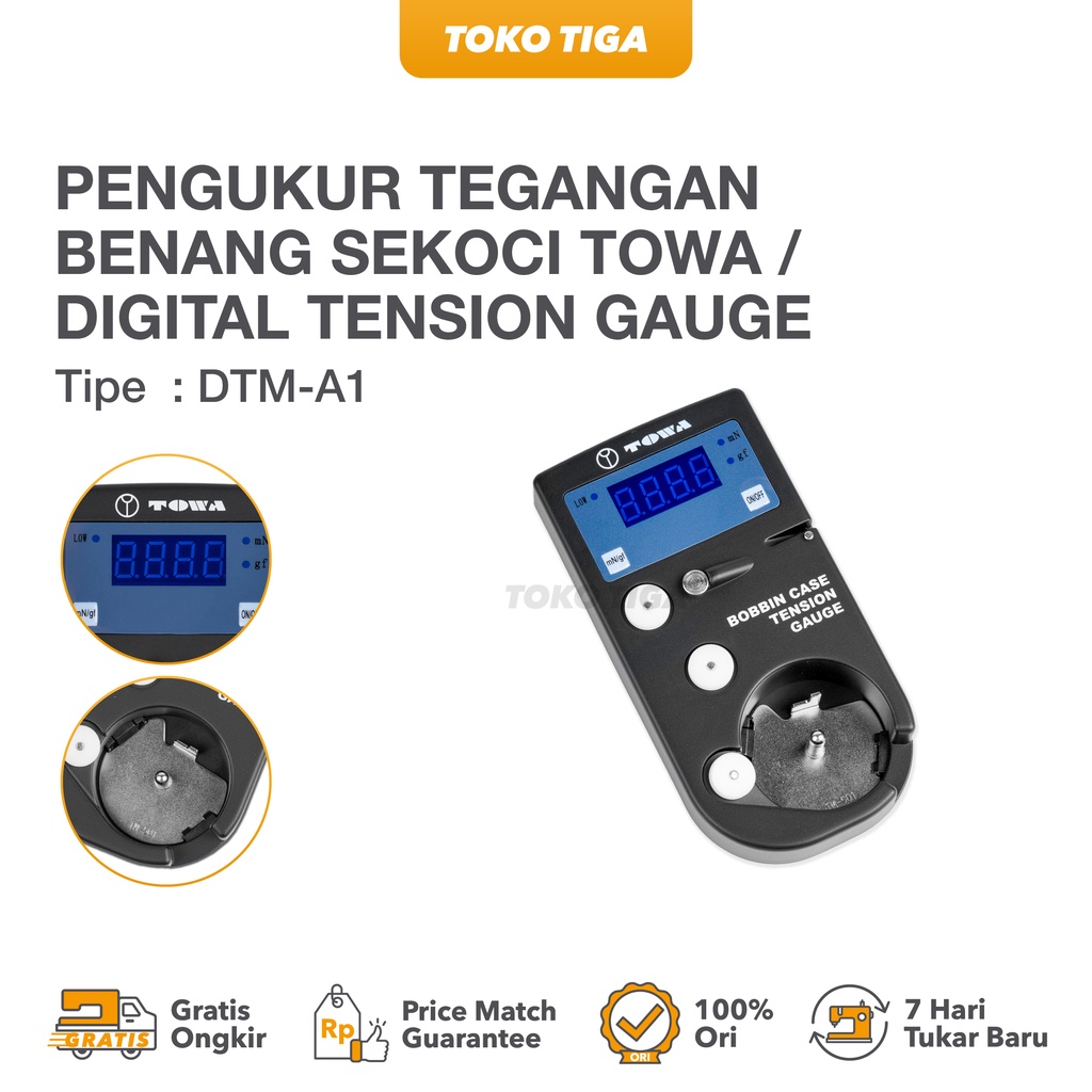 Jual Digital Tension Gauge / Pengukur Tegangan Benang Sekoci TOWA (DTM-A1) | Shopee Indonesia