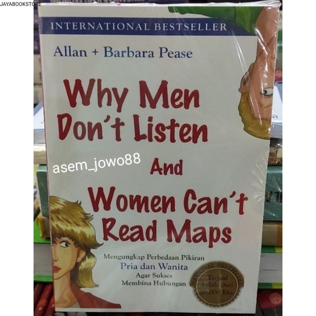 Jual Why men don't listen and women can't read maps bahasa indonesia ... Jual Why men don't listen and women can't read maps bahasa indonesia ...