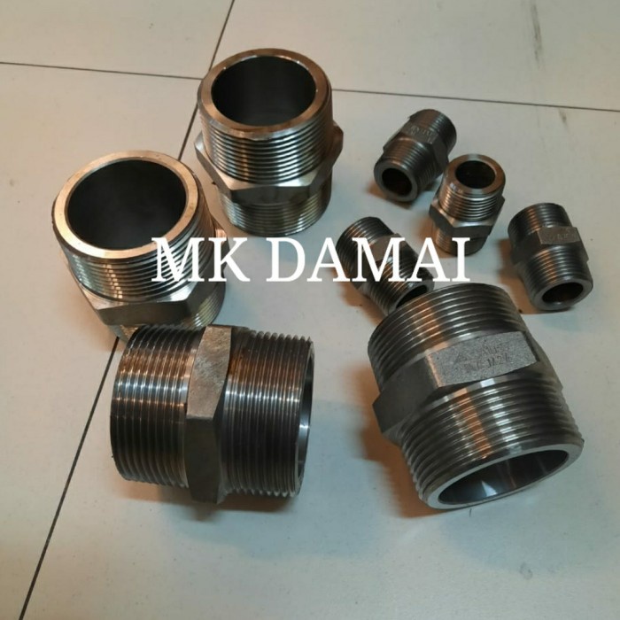Jual Ape Doubel Nepel Besi Class 3000 Npt 2" Double Neple #3000 Carbon ...