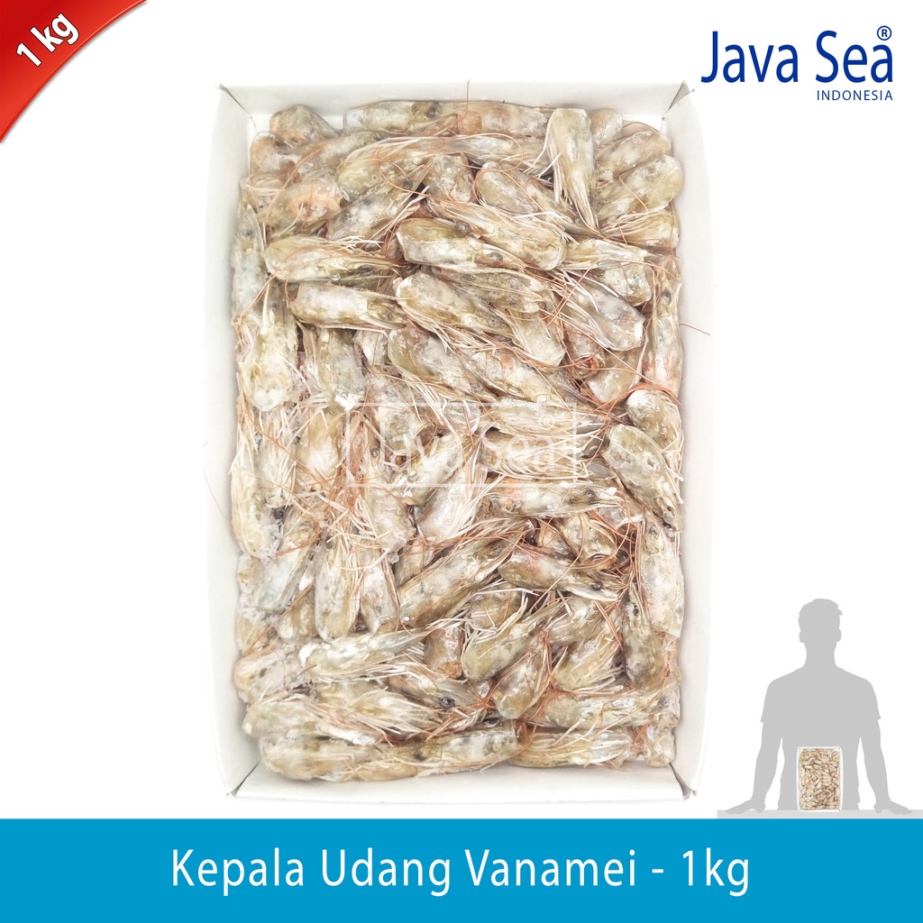 Jual Kepala Udang Vanamei pack 1 kg Java Sea | Shopee Indonesia