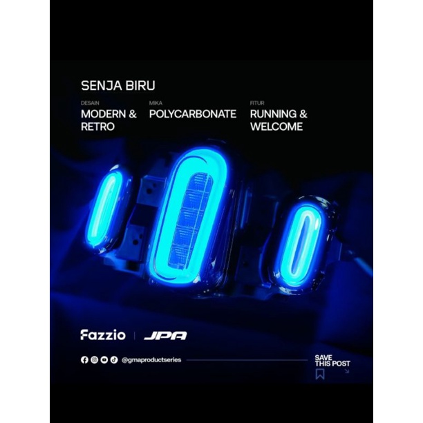 Jual LAMPU STOPLAMP JPA FAZZIO 3in1 STOP SEIN LED ORIGINAL JPA MERAH ...