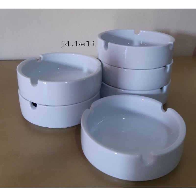 Jual Asbak keramik/Asbak polos/Asbak putih/Asbak hotel/Asbak kecil ...