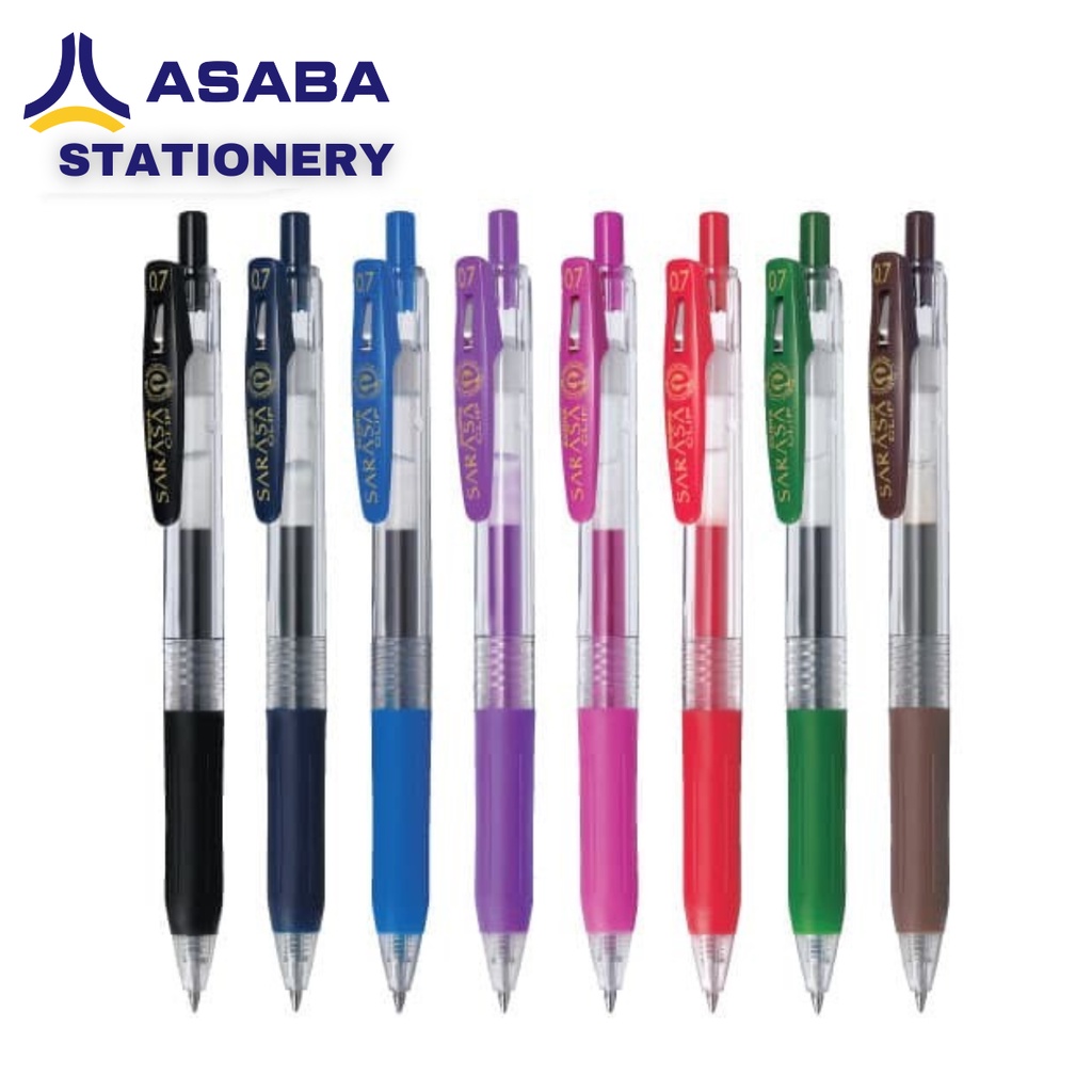 Jual Asaba Stationery - Bulpen/Pen/Pulpen Warna-Warni Gel Sarasa Clip ...