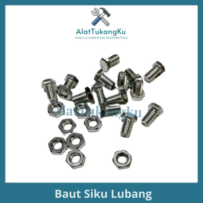 Jual mur + baut siku lubang / Mur Baut Siku Lubang Besi / Baut Siku Rak Besi Stainless | Shopee ...