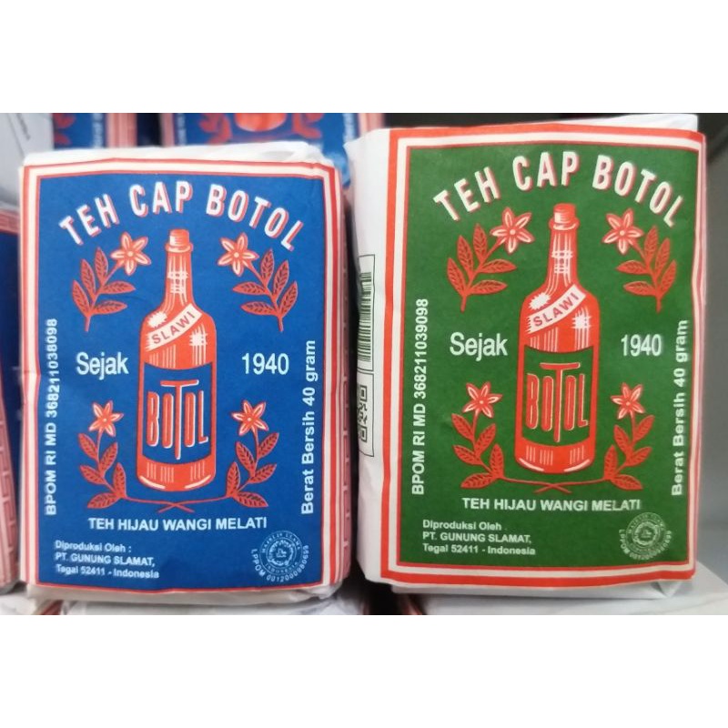 Jual KZ - teh cap botol 40g hijau & biru | Shopee Indonesia