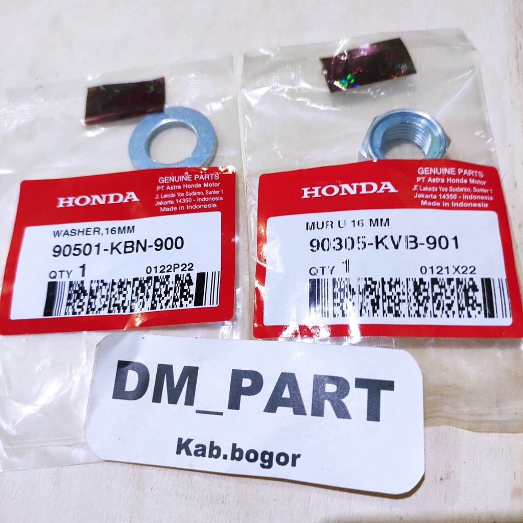 Jual RING WASHER 90501 KBN 900 MUR NUR BAUT RODA VELG BELAKANG MATIC ...