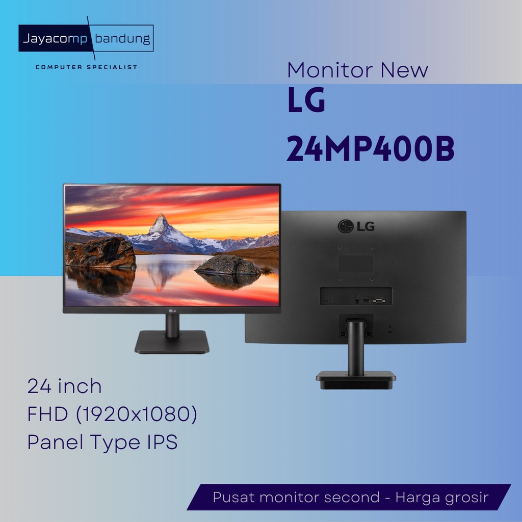 Jual Monitor LED 24 inch LG 24MP400B - IPS (New) | Shopee Indonesia