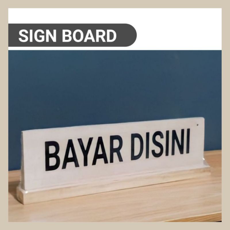 Jual Sign Board "Bayar Disini" | Papan Tanda "Bayar Disini" | Papan ...