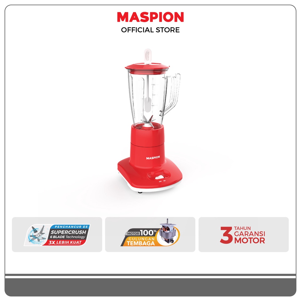 Jual Maspion Pelumat Blender Plastik 1 Liter MT-1261 PL | Shopee Indonesia