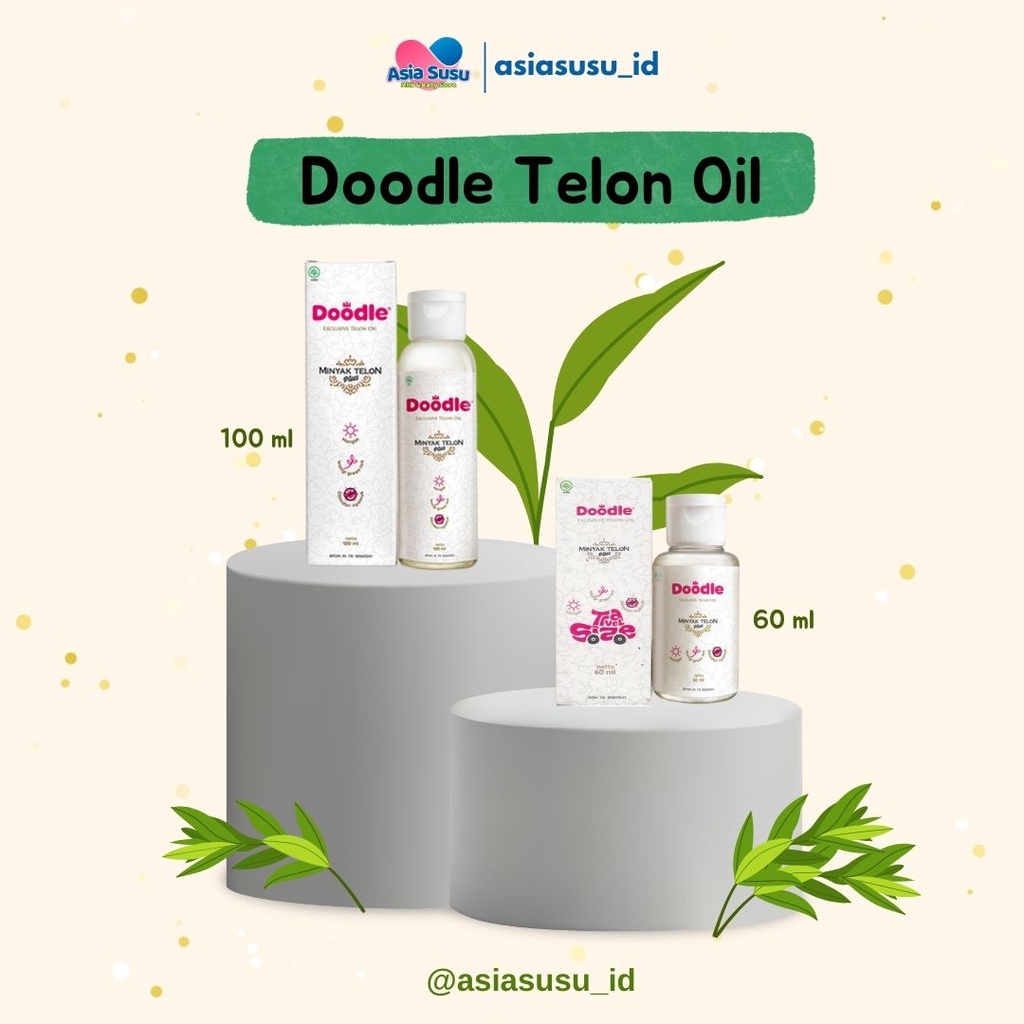Jual DOODLE EXCLUSIVE TELON OIL MINYAK TELON GREEN TEA 100ML 60ML ...