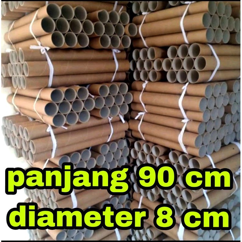 Jual paper core/plumpung packing panjang 90cm diameter 8cm | Shopee ...
