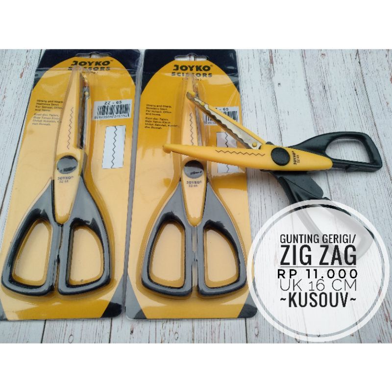 Jual Gunting Zigzag/Gunting Gerigi Kertas/Gunting Pola | Shopee Indonesia