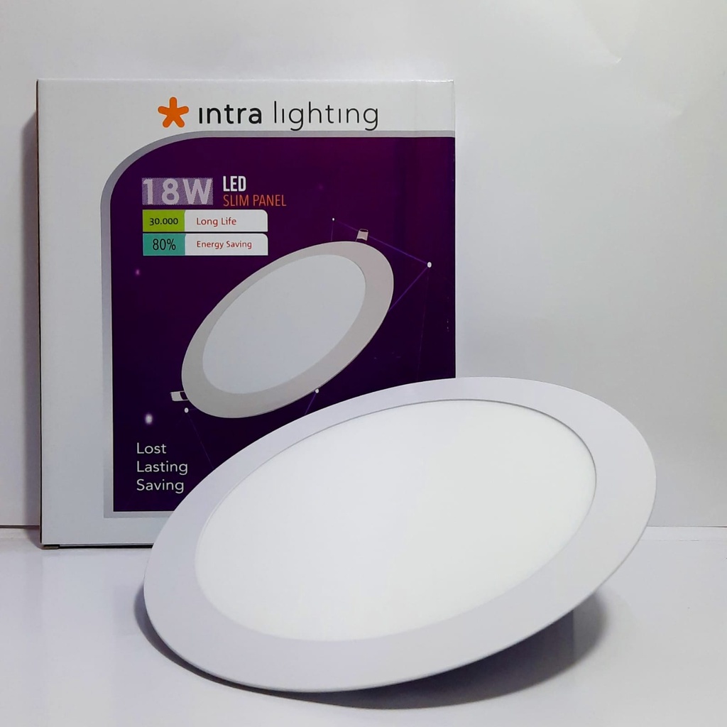 Jual INTRA LIGHTING LED SLIM PANEL LAMPU PLAFON 18W DAYLIGHT | Shopee ...