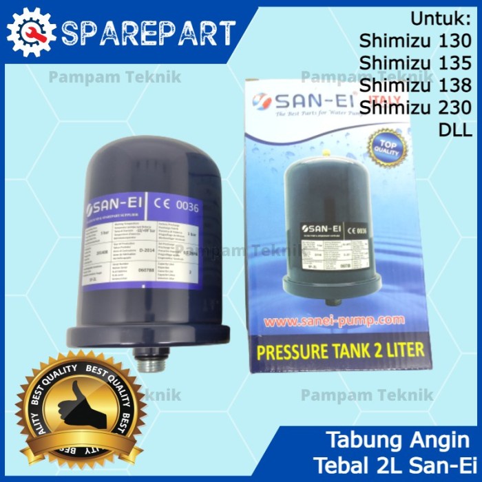 Jual Pompa Tangki / Tabung Angin 2 Liter Pompa Air ( Pressure Tank ...