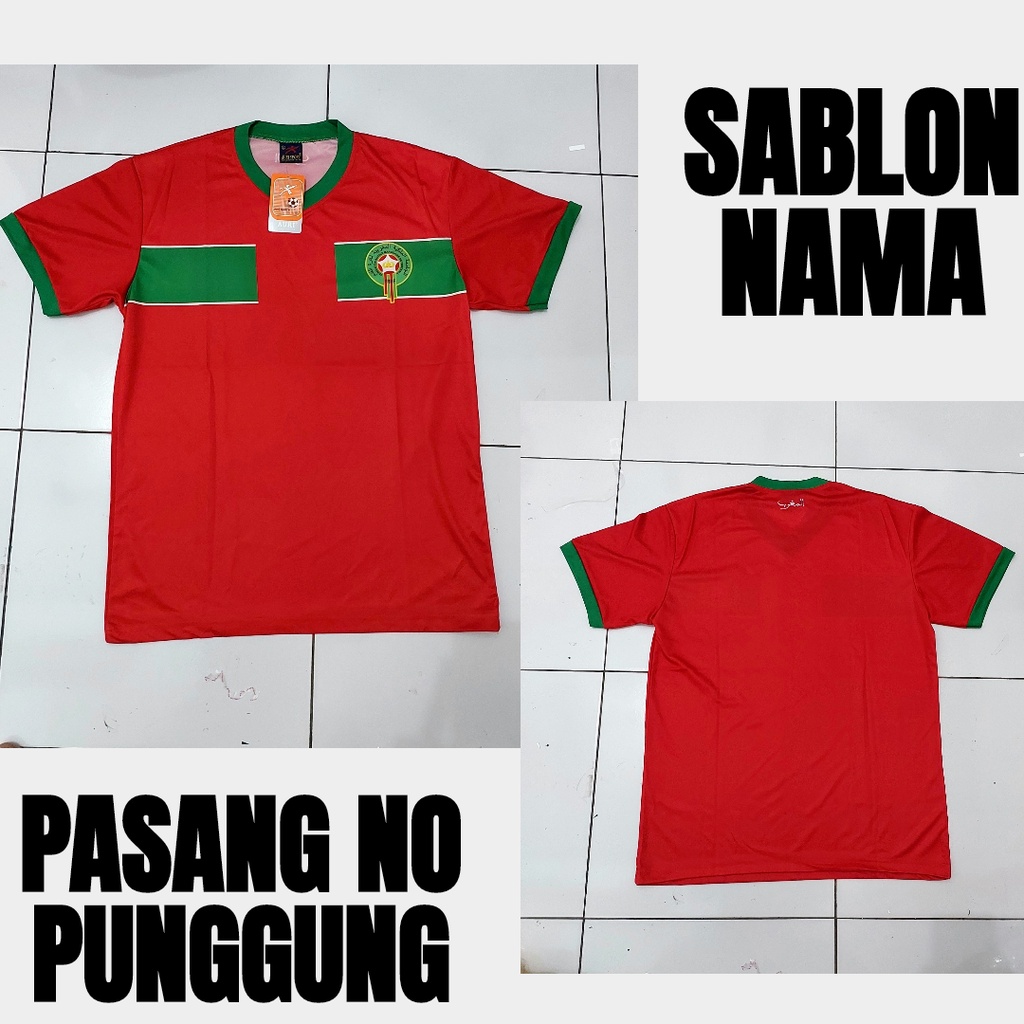 Jual JERSEY BAJU BOLA MAROCO DEWASA | Shopee Indonesia
