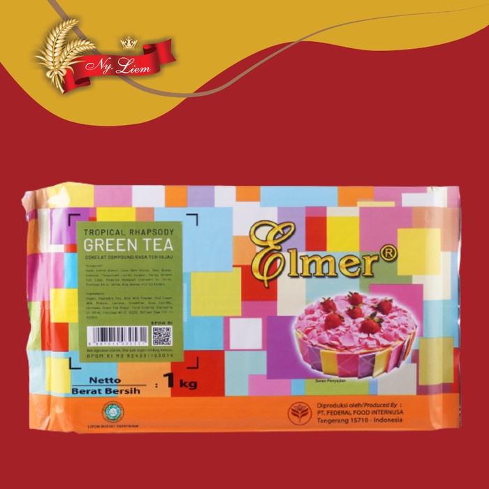 Jual ELMER GREEN TEA Tropical Rhapsody Cokelat Compound 1 kg | Shopee ...