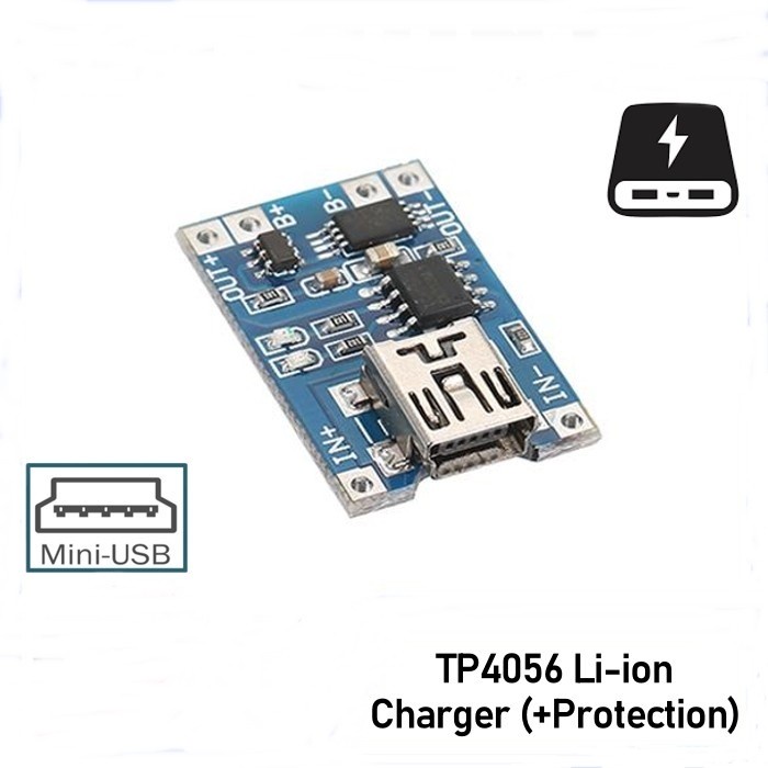 Jual Mini USB Lithium Charging Module with Charge Protection (TP4056 ...