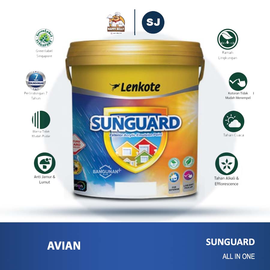 Jual Cat Tembok Lenkote Sunguard Tinting Exterior 20 Lt | Shopee Indonesia