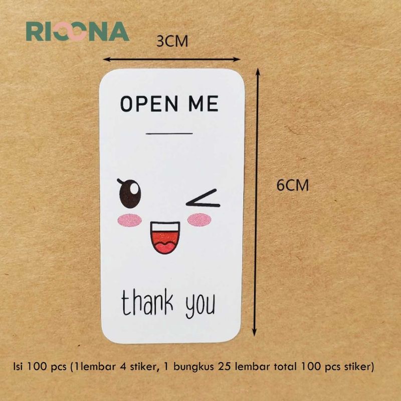 Jual Stiker Label Open Me | Shopee Indonesia
