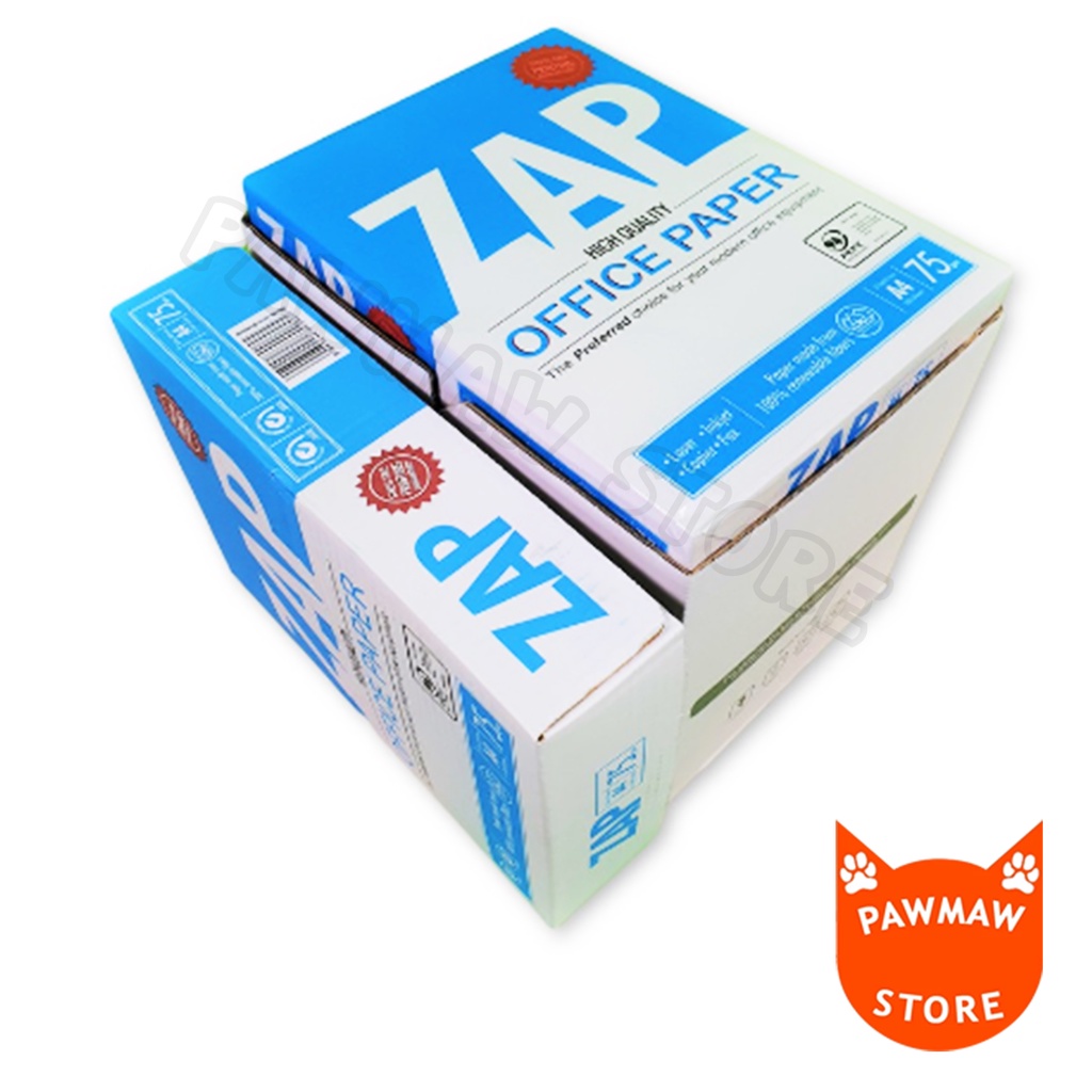 Jual Kertas HVS ZAP A4 75 Gram ( RIM ) | Shopee Indonesia