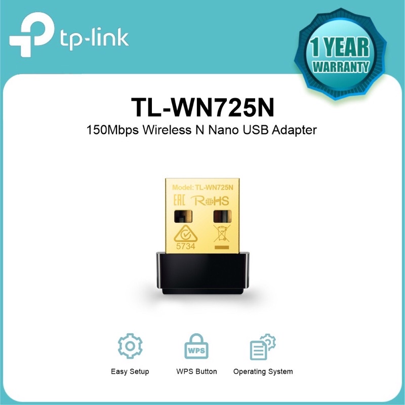 Jual tp link tl wn 725n wireless nano adapter 150mbps | Shopee Indonesia