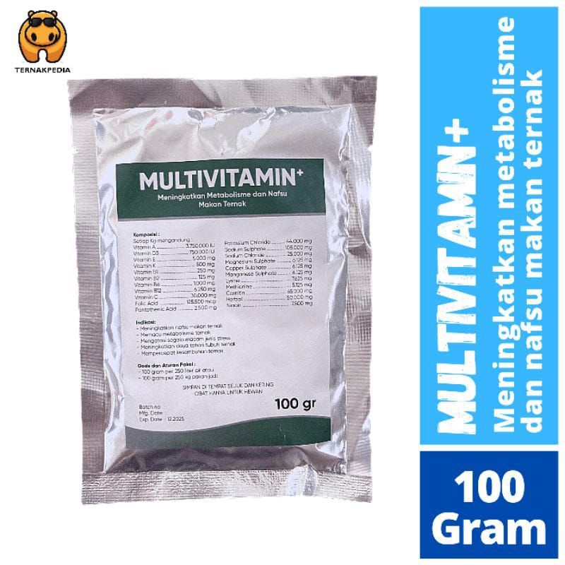 Jual Multivitamin 100gram - Multivitamin Ternak - Multivitamin kuda - Multivitamin sapi dan ...